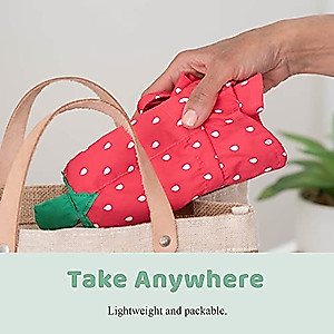 Baby Sun Hat | UPF 50+ Sun Protection All-Day Adjustable Infant 100% Cotton Bucket Hat for Head, Neck & Eyes Strawberry