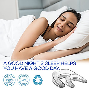 Mouth Guard for Grinding Teeth, Moldable Dental Guard, Professional Mouth Grinding Guard, Night Guard Comfortable Custom Mold for Clenching, Bruxism, Whitening Tray & Sports Guard (6Pack, 2 Sizes)