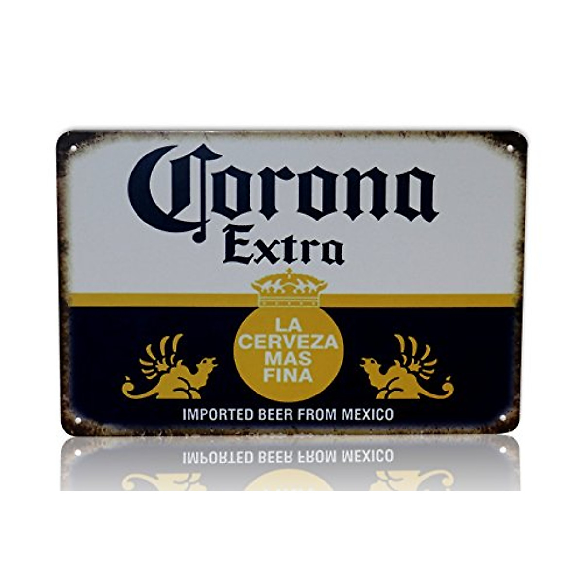 Corona Beer Man Cave Decor Metal Bar Sign | La Cerveza Alcohol Cervezas Extra | Party Home Bar Decor | Retro Vintage Bar Signs Size: 8x12 Inches