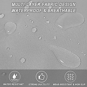 Sinovoy Patio Sofa Cushion 24Lx24W Outdoor Replacement Sectional furniture Cushion with Back Cushion Breathable Water-Resistant Patio Chair Cushion (Deep Grey)