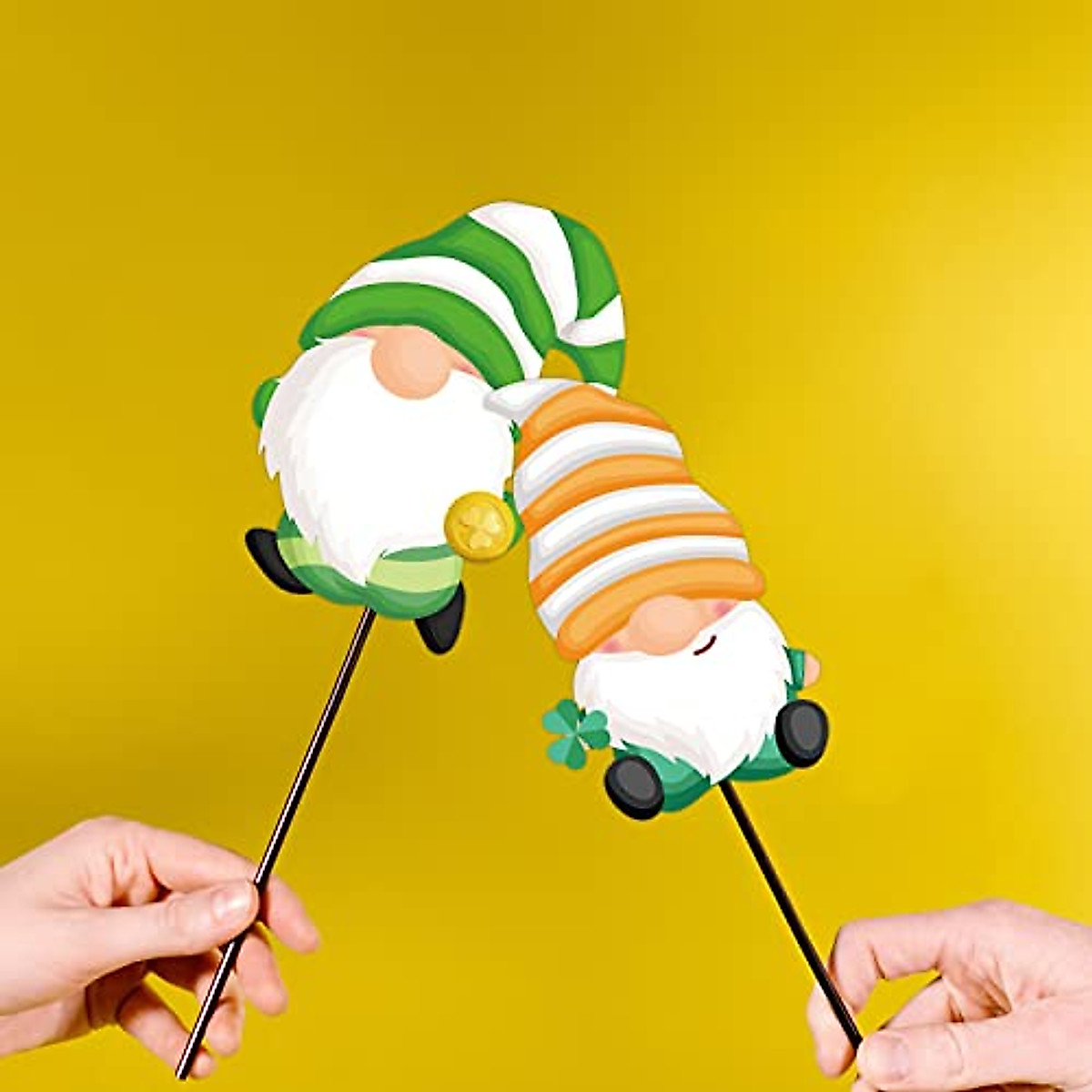 St. Patrick's Day Cutouts Gnome Cut-Outs 45 Pcs Classroom Bulletin Board Decoration Home Party Supplies