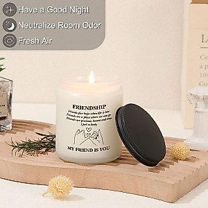 Friendship Gifts for Women Gift for Best Friends Bestie Gifts Friendship Candles for Women Friends Work Besties Gifts for Women Christmas Scented Candles Lavender