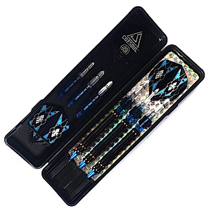 CUESOUL 16 Grams Soft Tip Darts Set with Dart Case - Brass Barrels