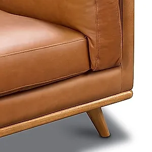 POLY & BARK Cadiz Left-Facing Sectional Sofa in Saddle tan