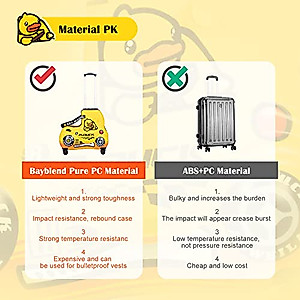 eing Children's Ride-On Travel Suitcase,Travel Rolling Kid's Luggage with Wheels Carry Trolley Luggage with Password Lock,Cute Funny Children's Ride On Trolley Luggage,24 Inch (Yellow Car)