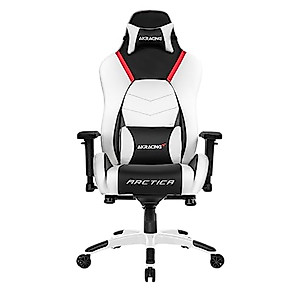 AKRacing Masters Series Premium Gaming Chair with High Backrest, Recliner, Swivel, Tilt, Rocker and Seat Height Adjustment Mechanisms with 5/10 Warranty