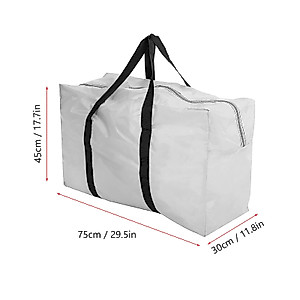 VGEBY Inflatable Kayak Carry Boat Bag, Large Foldable Storage Carry Handbag Foldable Storage Carry Bag for Kayak/Boat/Canoeing Sea/Fishing/Rafting/Swimming/Campingt (Gray)