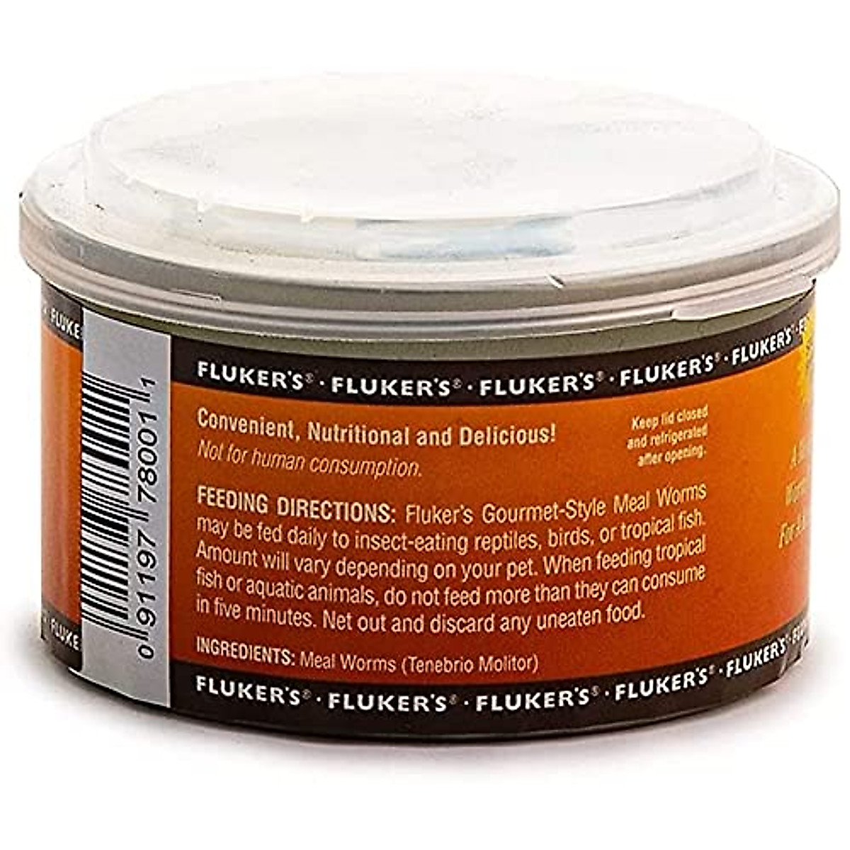 Fluker's Freeze Dried Reptile Treats Gourmet Canned Mealworms 1.2oz - Includes Attached DBDPet Pro-Tip Guide