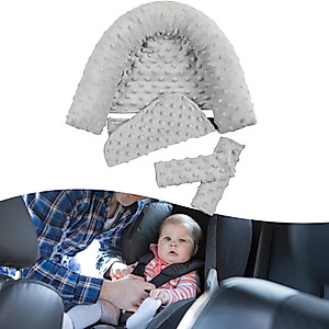 Baby Head Support Cushion, Newborn Baby Pillow Sleep Cushion Body Soft Baby Stroller Support Car Seat Head Baby Head Support and Strap Covers Baby Headrest and Carseat Neck Cover Car Seat Head Hugger