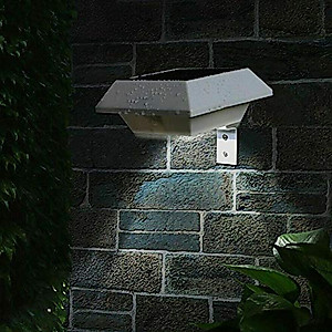 Solar Fence Light, Garden Security Gutter Lamp Solar Powered for Fence Roof Gutter Garden Yard Wall Lamp for Aisle for Home