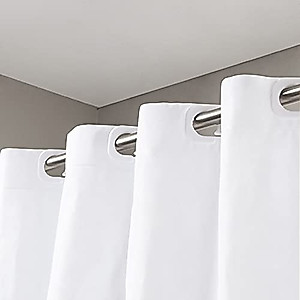 Interior Living 42-72 in. Adjustable Standard Shower Rod, Brushed Nickel