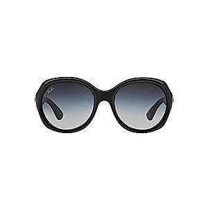 Ray-Ban Women's RB4191 Round Sunglasses, Black, 57mm
