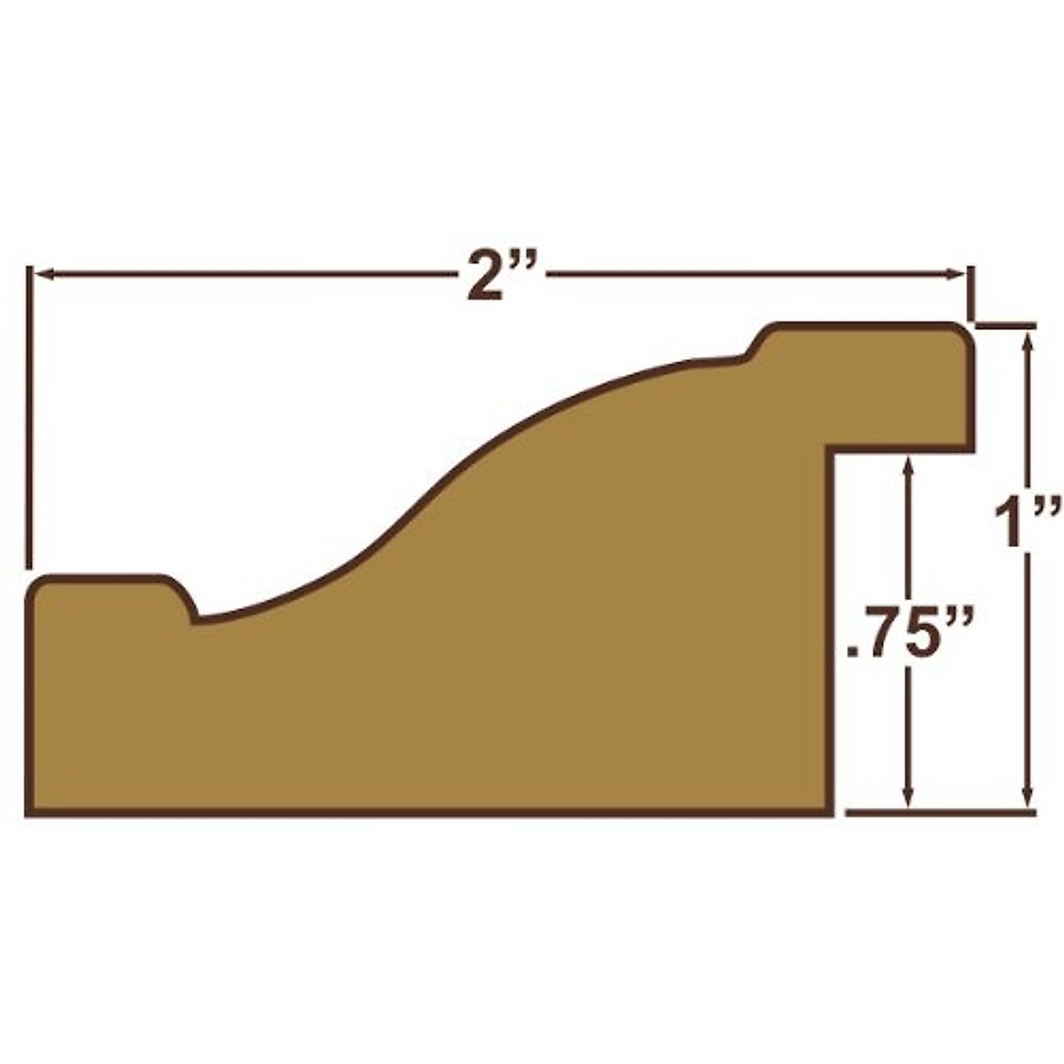 Craig Frames 76039 8 by 10-Inch Picture Frame, Smooth Wood Grain Finish, 2-Inch Wide, Cherry Red