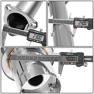4 Inches Round Muffler Tip Catback Exhaust System Compatible with Acura Integra RS GS LS 4-Door Sedan 1994-2001, Stainless Steel