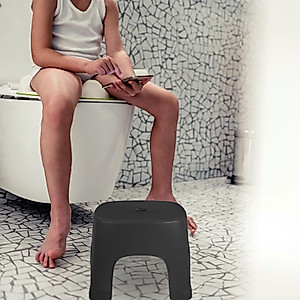 DECHOUS Low Stool Foot Stool Household Footstool Toddler Bathroom Step Nonslip Footstool Step for Toddlers Toilet Stool Toilet Stepping Stool Bathroom Stool Office PVC Aldult Step Stool