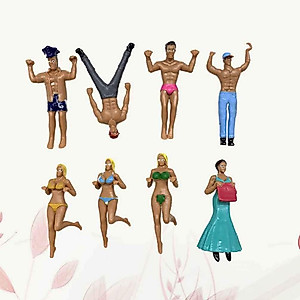 8Pcs Glass Markers, Wine Markers Wine Glass Figure Charms Anime Figurines Wine Bottle Marker Cup Hanging Ornament Identify Label for Drink Marker Bachelorette Party Favors