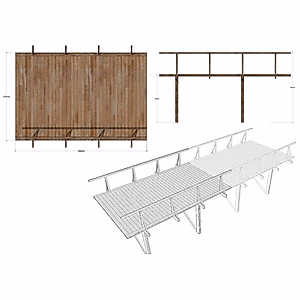 LoveinDIY 1/35 Tank Bridge Building Model Kits DIY Scene Scenery Layout