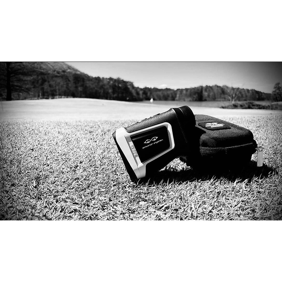 Snake Eyes L6 Slope Laser Golf Rangefinder, Lightweight, 700 Yard Range, Vibration Lock, Slope On/Off Switch, 6X Magnification, Flagpole Scanning