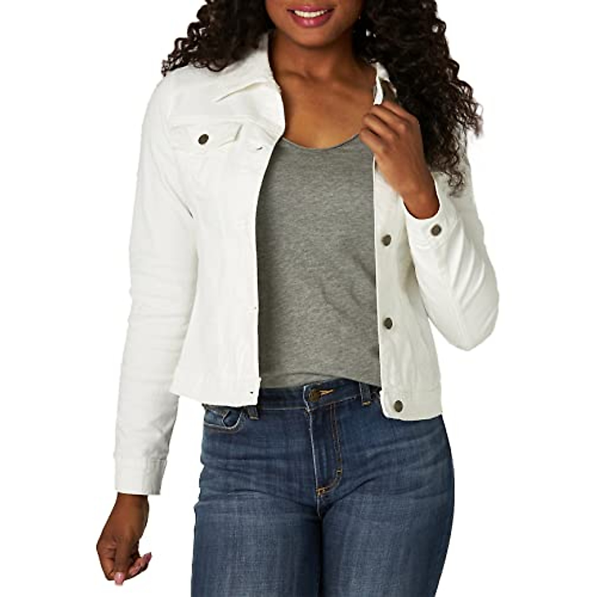 Riders by Lee Indigo Women's Denim Jacket, White, Small