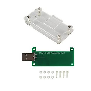 Compatible for Pi Zero USB Addon Expansion Board USBA Add On Extenstion Board with Acrylic Case Compatible for Pi Zero 2 W WH 1.3