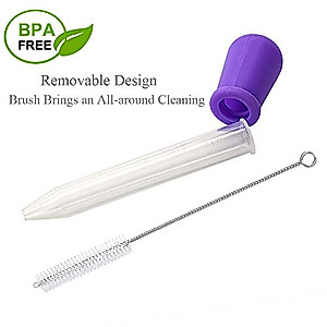 CHIUTUUY 11 Pcs Eye Droppers for Kids - 5ml Silicone Plastic Pipettes Liquid Transfer Dropper for Crafts Science Water Play Candy Gummy Molds