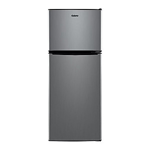 4.6. Cu ft Two Door Mini Refrigerator with Freezer, Stainless Steel