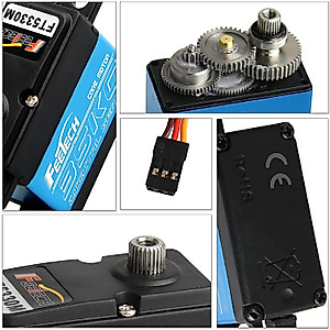 35KG High Torque Coreless Motor Servo Waterproof Metal Gear Digital and Stainless Steel Gear Servo with 25T Servo Arm for Robotic DIY,RC Car Angle 180 FT5330M