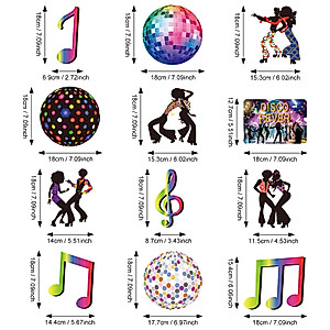 Dianelhall 53 Pieces Disco Party Decorations, 70s Disco Ball Hanging Swirls 70s Party Hanging Swirls Ceiling Decor for Retro Disco Fever Party 70's Boogie Party 1970s Birthday Hippie Party Favors