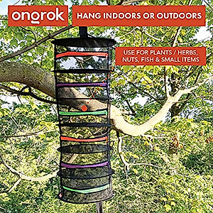 ONGROK Mesh Drying Rack, 6 Tier, Set of 2, Hanging Herb Drying Net, Plant Dryer Tent