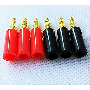 HIGHROCK 20 Banana Speaker Wire Cable Screw Plugs Connectors 4mm