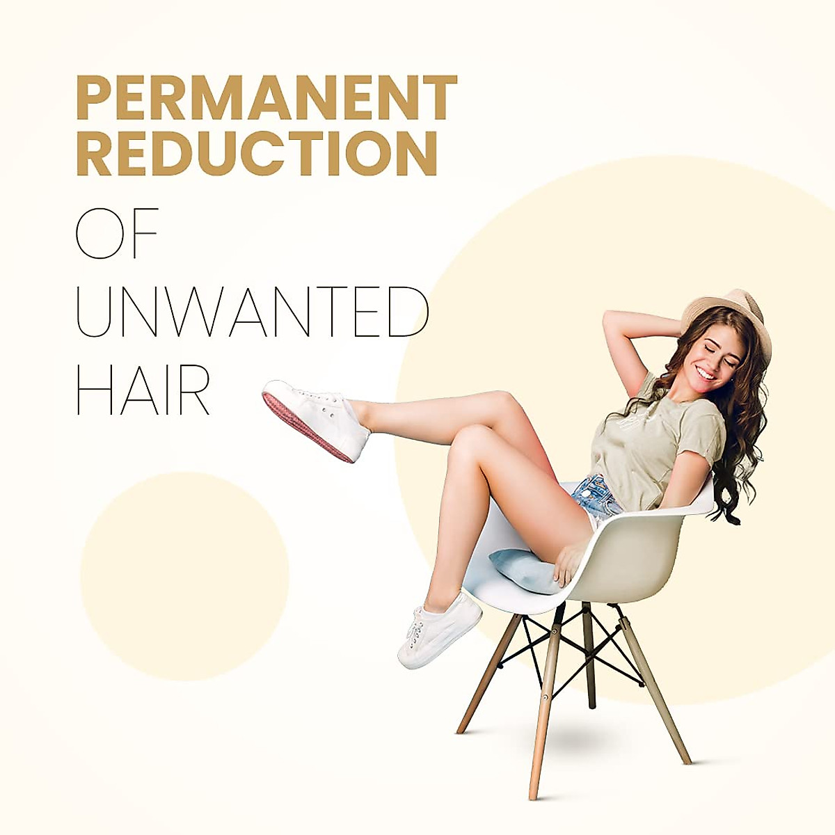 NEUD Natural Hair Inhibitor for Permanent Reduction of Unwanted Body & Facial Hair in Men & Women - Pack of 1