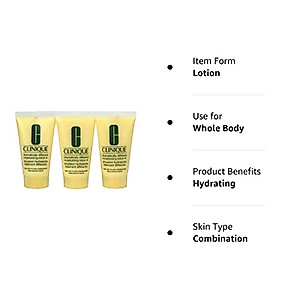 Pack of 3 x Clinique Dramatically Different Moisturizing Lotion+ 1 oz each, Sample Size Unboxed