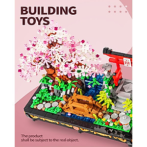 dOvOb Decor Cherry Blossom Bonsai Tree Mini Building Set, Plant Model Toys as Gift for Adult, Build a Sakura Bonsai Idea Display Pieces for The Home or Office (1286 Pieces)