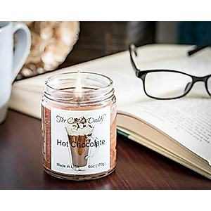 Hot Chocolate Cocoa Candle 6 oz Glass jar - 40 Hour Burn time - Poured in Small batches in The USA