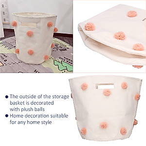 Storage Basket Household Children Toy Clothes Towel Organizer Laundry Storage Basket with Handle for Baby Boys and Girls(#1)