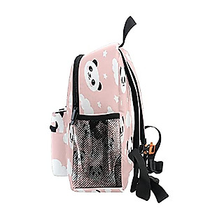 ALAZA Toddler Backpack for Boys Girls,Cute Panda Animal With Clouds Kids Backpack with Chest Clip Preschool Nursery Travel Toy Bag