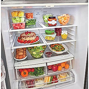 LG LFCS22520S 22 Cu. ft. French Door Refrigerator in Stainless Steel (2021)