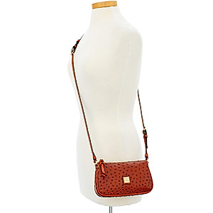 Dooney & Bourke Handbag, Ostrich Lexi Crossbody - Cognac