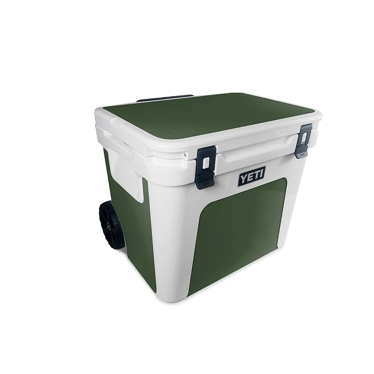 MightySkins Skin Compatible with Yeti Roadie 60 Wheeled Cooler - Solid Olive | Protective, Durable, and Unique Vinyl Decal wrap Cover | Easy to Apply, Remove, and Change Styles | Made in The USA