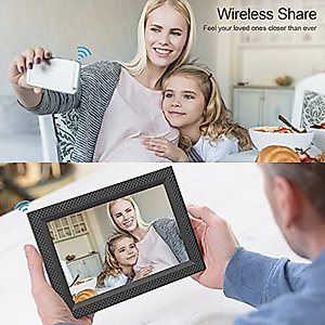 Frameo 10.1 Inch Smart WiFi Digital Photo Frame, Digital Picture Frame,Built-in 16GB Storage,IPS Touch Screen, Auto-Rotate, Slideshow, Load Photo and Video via Free App from Phone