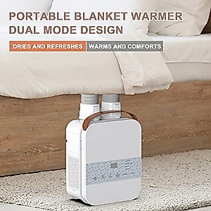 MORFY Portable Blanket Warmer, Double Nozzle Bed Warmer for Warming Bed, Blanket Warmer with Shoe Dryer Attachment, LCD Touch Double Mode Design