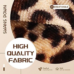 YanJie Hairband - Soft Velvet Baby Headbands with Big Bows, Leopard Color, Handmade for Baby Girls from Newborn to Toddler