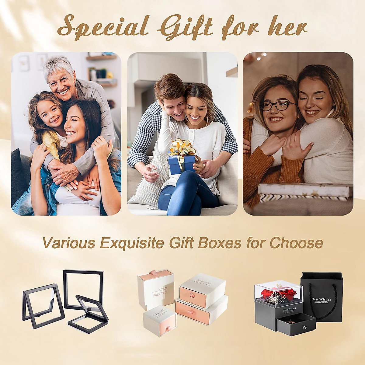 YESTIME Custom Name Necklace Personalized - 18K Gold Plated Customized Name Plate Necklaces Gifts for Women Girlfriend