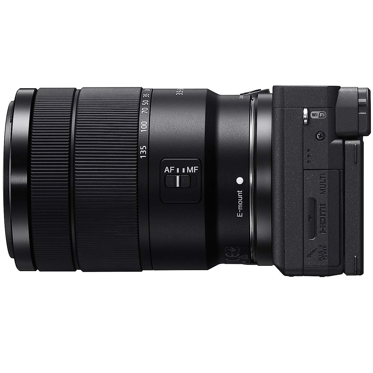 Sony a6400 4K Mirrorless Camera ILCE-6400M/B with 18-135mm F3.5-5.6 OSS Zoom Lens Kit and Deco Gear Travel Case Filter Set Extra Battery Remote & Flash Bundle