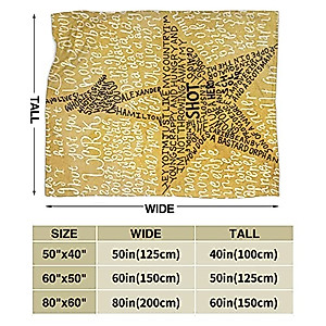 Ultra Soft Throw Blanket Flannel Fleece All Season Light Weight Living Room/Bedroom Warm Blanket