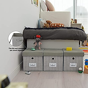 GRANNY SAYS Bundle of 3-Pack Storage Cubes for Closet & 3-Pack Small Storage Bins