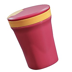 Cabilock Portable Soup Mug Soup Cup with Spoon Insulated Food Container Microwave Soup Mug with Lid Lunch Flask Oatmeal Bowls Microwave Safe Leakproof Travel Plastic Pp Food Jar