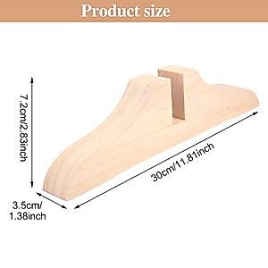 CALIDAKA 2pcs Wooden Room Divider Stand Folding Privacy Screen Holder,Thickened Room Divider Bracket Room Panel Bracket Screen Panel Feet for Home Hotel(Light Brown,Size:11.81 x 2.83 x 1.38inch)