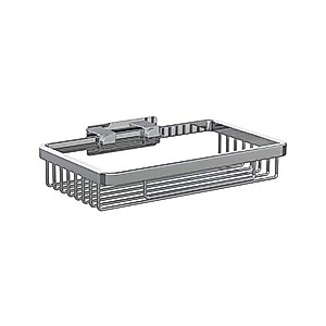 WingIts Shower Basket,8 In W,SS,Polished, Polished Stainless Steel, 8 Inch (WRBPS8)
