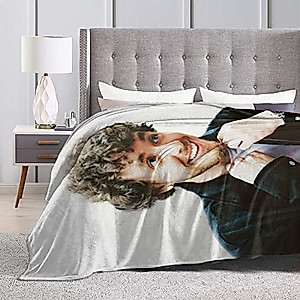 DOTZRLT Jack Rapper Harlow Singer Throw Blanket Printed Flannel Blanket Home Decor Soft Comfy Cozy Blankets 50"x40"